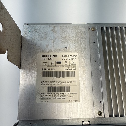 🥇05-06 Nissan Altima Radio AM FM CD Aux Input Tan 28185ZB00C Standard ...