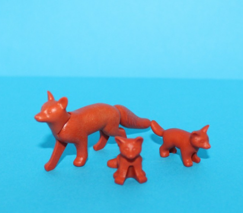 Playmobil Fox Figure with 2 Baby Foxes for Western, Forest, Farm | eBay