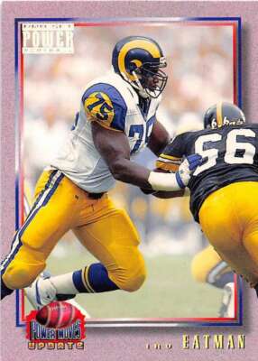 IRV EATMAN 1993 PRO SET POWER UPDATE MOVES #14 LA RAMS (BOX 43) ID ...