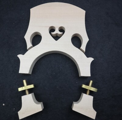 4/4 Double Bass Bridge Adjustable Height upright Bass Bridge Maple wood ...