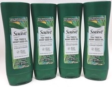 2 Suave Men Revitalizing Shampoo Conditioner Tea Tree & Hemp Seed Oil ...