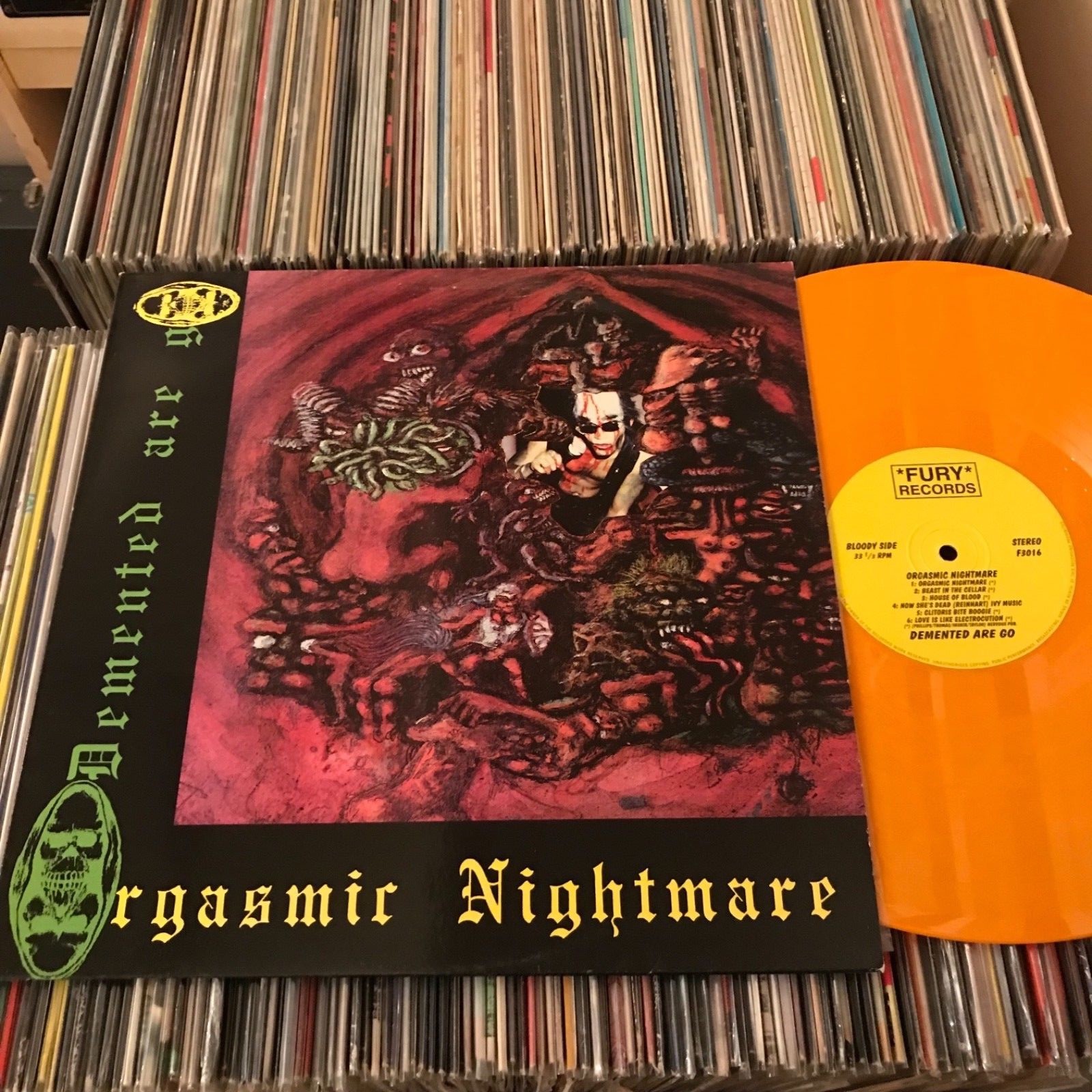 DEMENTED ARE GO ORGASMIC NIGHTMARE PSYCHOBILLY ORANGE VINYL LP | eBay
