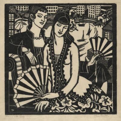 Thea Proctor : Women with Fans : Archival Quality Art Print | eBay