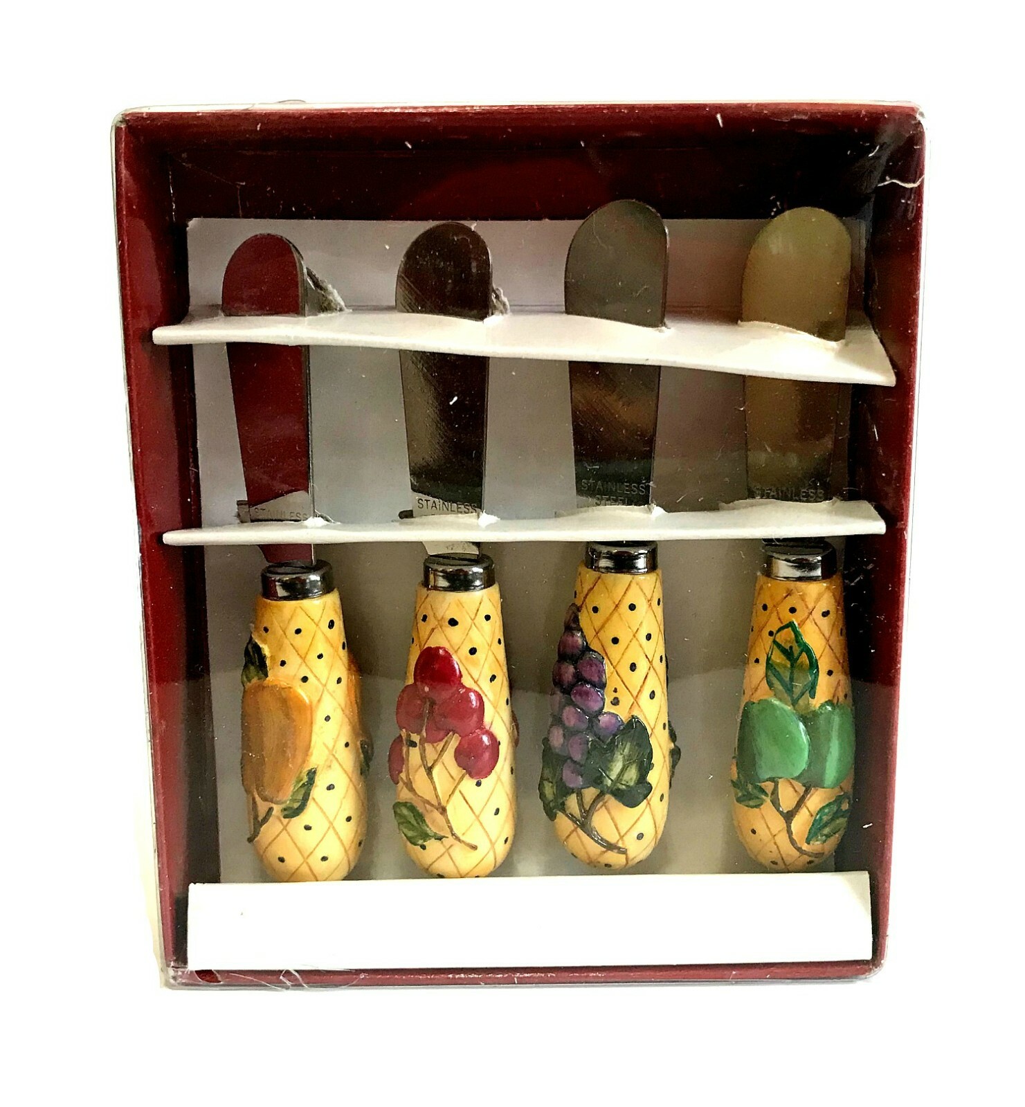 NEW Lot of 4 Cardinal Spreadables Gourmet Spreaders Fruit Set Stainless ...