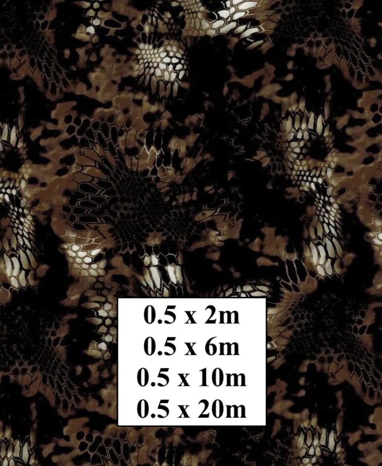 Hydrographic Water Transfer Film - Hydro Dipping Print Brown Snake Skin ...
