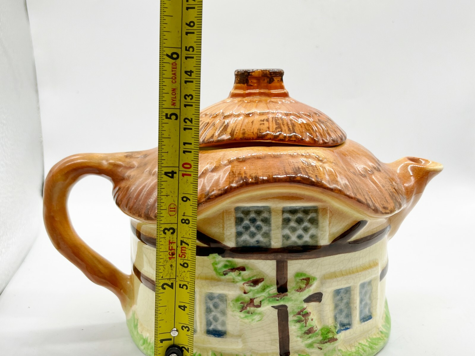 VINTAGE DECORATIVE TEAPOT "COTTAGE" BURLINGTON WARE "DEVON COBB ...
