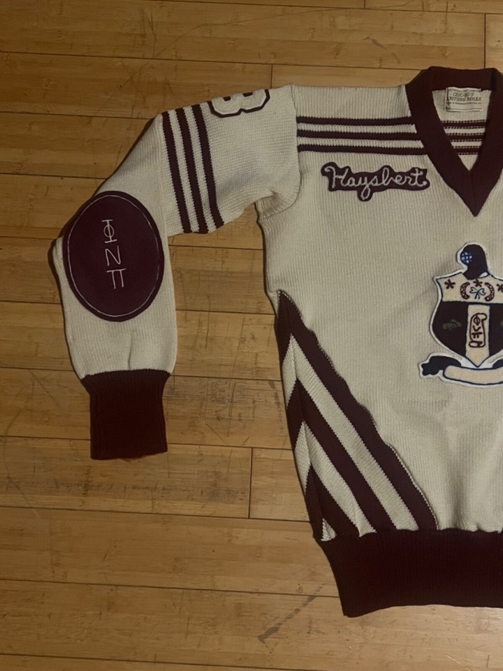 Rare Vintage Kappa Alpha Psi Fraternity V Neck Large Sweater 100% Wool ...