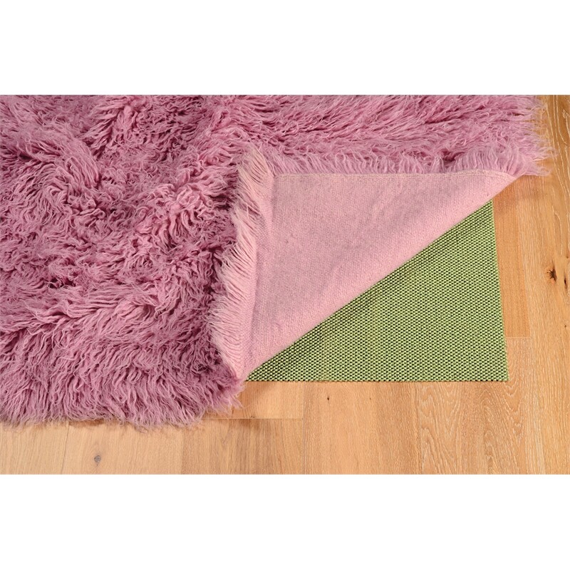 Linon New Flokati Hand Woven Wool 8'x10' Rug in Lilac Purple | eBay
