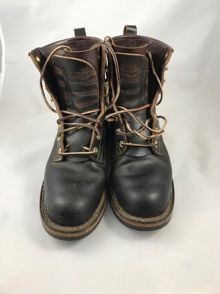 Nicks Falcon work boot size 7 width D 6" height V-Bar Vibram soul hand ...