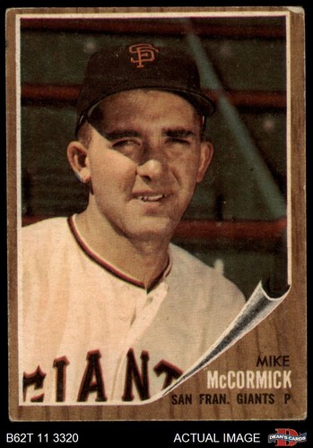 1962 Topps #107 Mike McCormick Giants 2 - GOOD | eBay