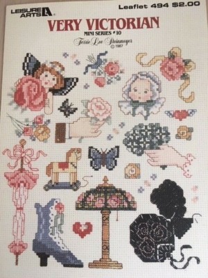 LEISURE ARTS Very Victorian Mini Series #10 Leaflet 494 1987 | eBay