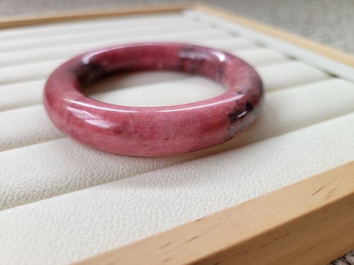 Natural Rhodonite Donut Shaped Bangle Inner Diameter 55mm Pink Gray | eBay