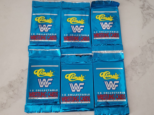 1990 Classic WWF Wrestling Trading Card Packs Lot Of 6 NM BEST SALE ...