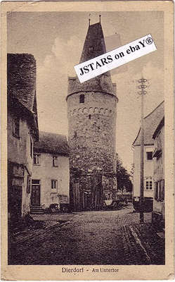 c.1918 DIERDORF, GERMANY, LOWER CITY TOWER POSTCARD #2 | eBay