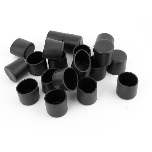 28mm Dia Bottom Size Rubber Round Shape Tubing Insert Caps 20 Pcs ...