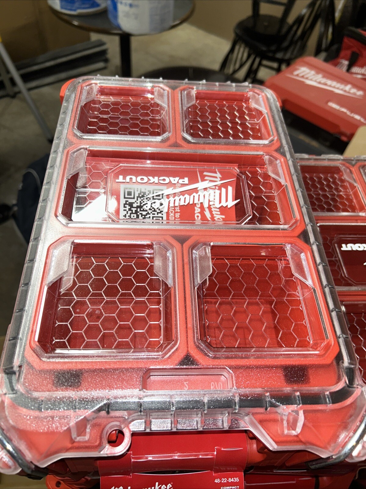 Milwaukee 48-22-8435 5-Bin Impact Resistant Polymer Packout Compact ...