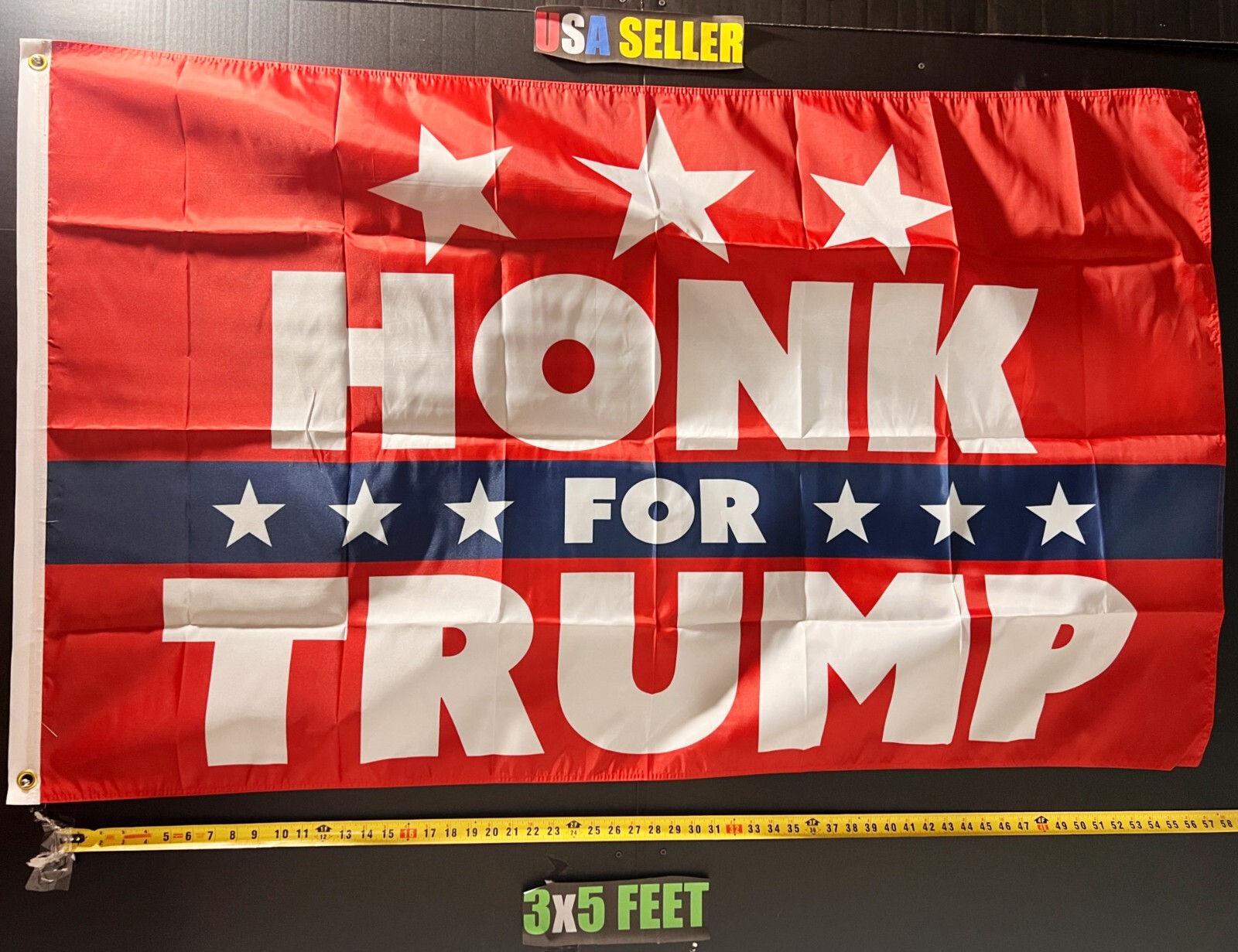 Donald Trump Flag FREE USA SHIP Honk For Trump R Man Cave America USA ...