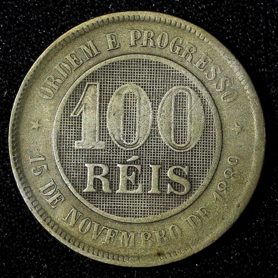 BRAZIL Copper-Nickel 1893 100 Reis 27 mm KM# 492 (27 816) | eBay
