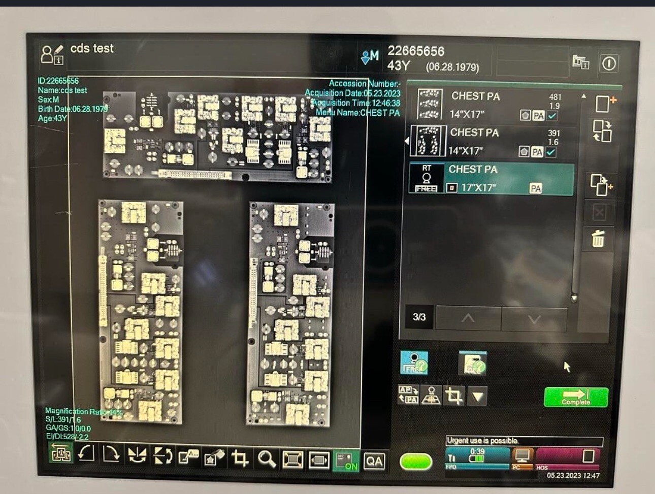 Fuji FDR Devo Plus C35i 14x17 DR Panel (2015) Complete System, W ...