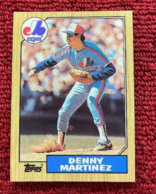 1987 Topps Denny Martinez Expos #252 "Big Red Donut Defect" Unique LOOK ...