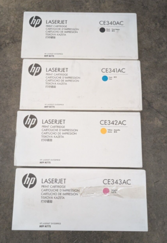 HP 651A Toner Set CMYK CE340AC CE341AC CE342AC CE343AC OEM New Original ...