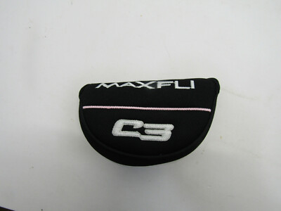 NEW MAXFLI C3 BLACK FLAT PUTTER COVER GOLF HEAD COVER | eBay