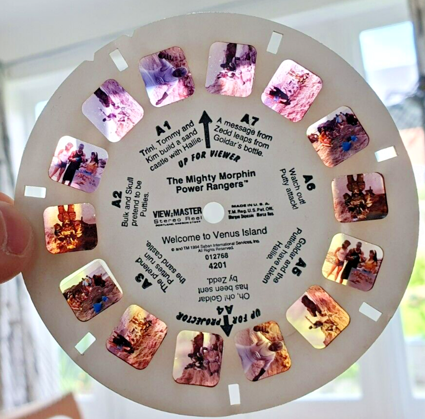 MIGHTY MORPHIN POWER RANGERS VENUS ISLAND 1994 VIEWMASTER REELS 4201 ...