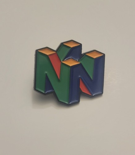 Nintendo 64 enamel pin N64 NES logo 90s Console Video Games Hat Lapel ...