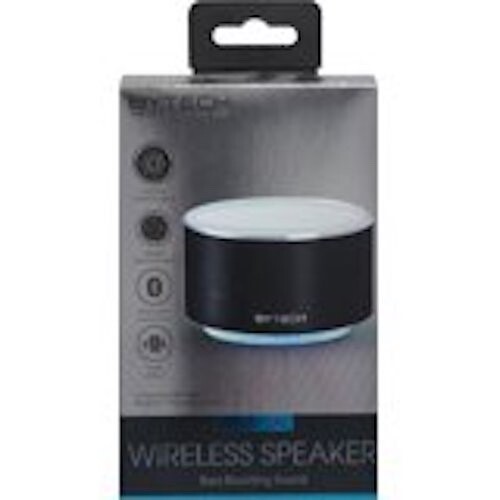 BYTECH Bluetooth Chrome Light Up Wireless Speaker w/Bass Boosting Sound ...