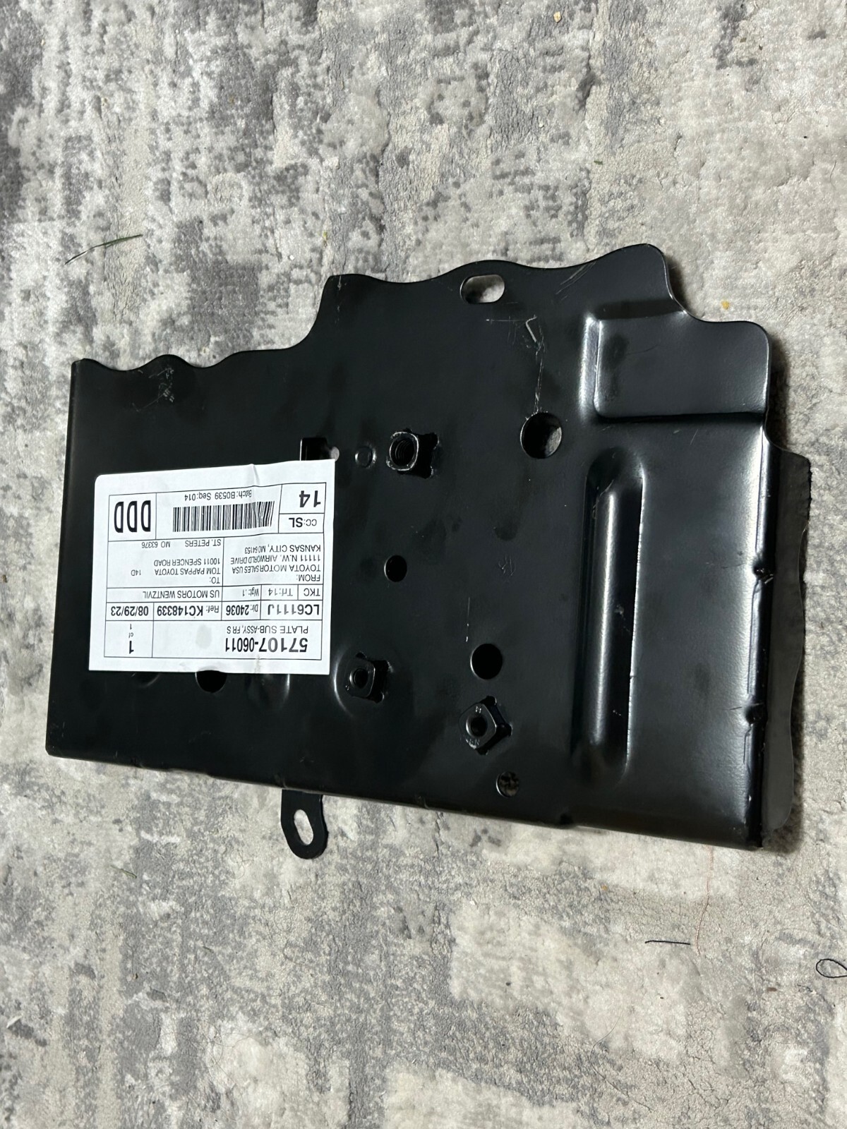 OEM Toyota Camry 57117-06030 Rail End and 57107-06011 Frame Rail ...