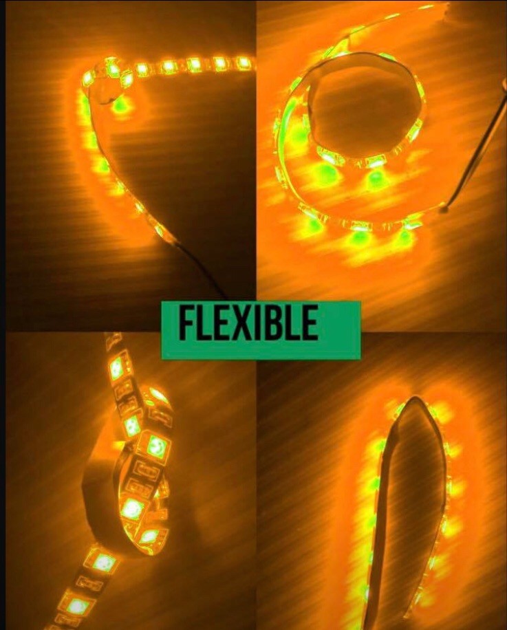 LED Snowmobile Underglow 12v Custom LED Neon Accent Lighting Amber 4 ...