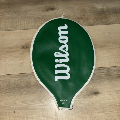 Vintage Wilson Tennis Racket Cover Kelly Green Retro USA Made Deadstock ...