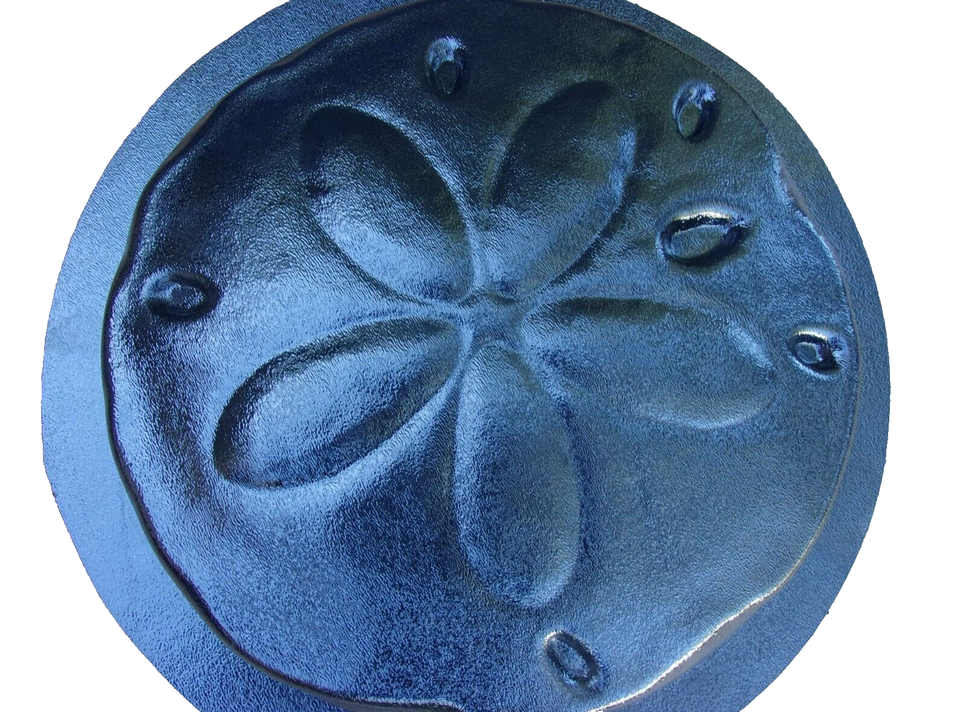 Sand dollar stepping stone mold concrete plaster casting mould 12" x 2 ...