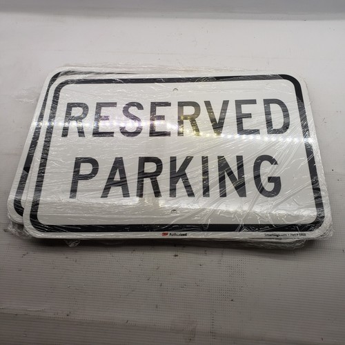 Reserved Parking 3M Signs 18E9 18x12 5units plus handicap sign | eBay