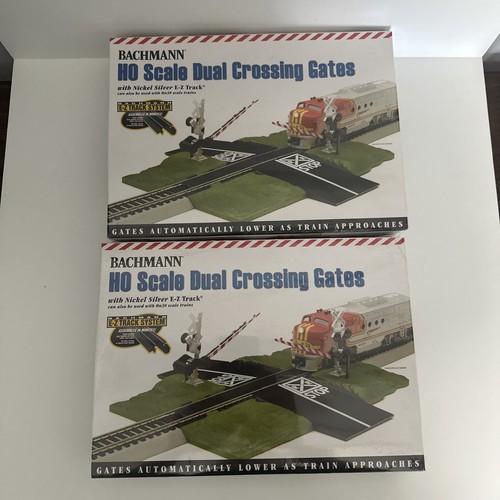 HO Scale Bachmann Dual Crossing Gates EZ Track Set of two | eBay