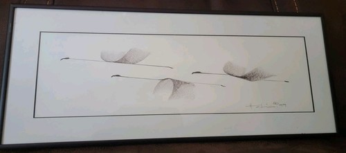 Beautiful Birds Art- Habine 99? Framed/MatteD/Signed | eBay