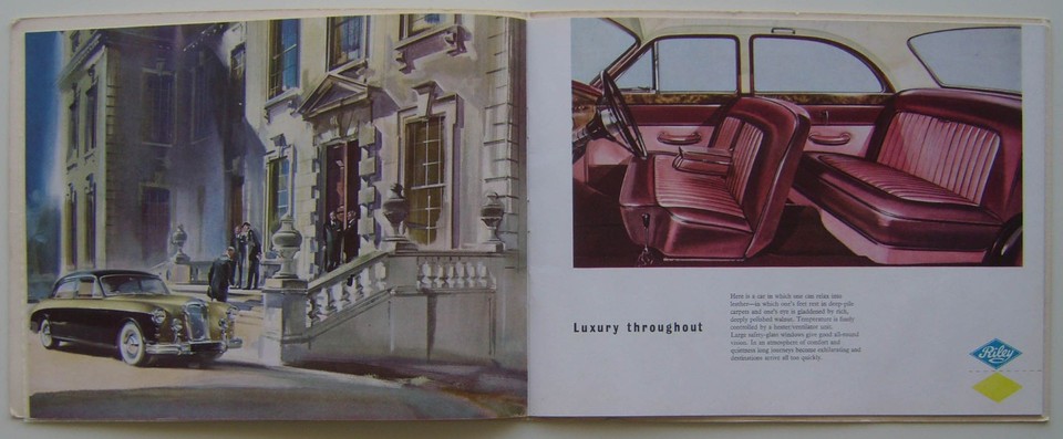 Riley 2.6 Sales Brochure 1958 April | eBay UK