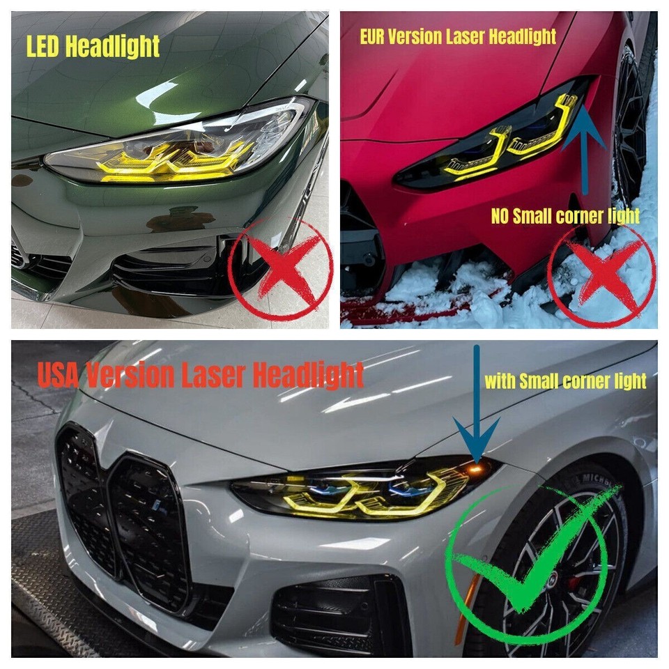 Yellow Angel eye DRL LED Board For BMW G22 G23 G26 4 SERIES 21-24 Laser ...