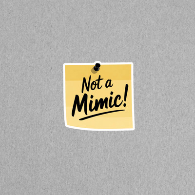Funny Not a Mimic Sticky Note Vinyl Sticker Decal #6426 | eBay