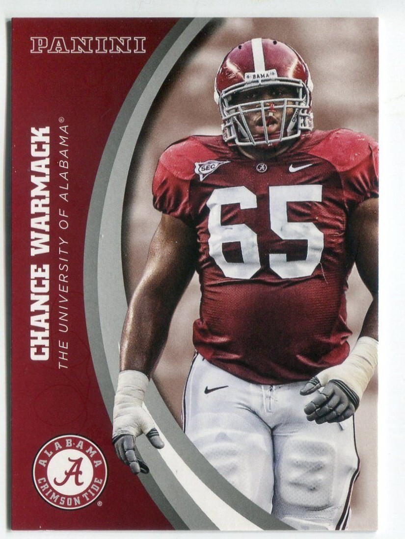 2015 Panini Alabama Crimson Tide - Chance Warmack #16 Silver for sale ...