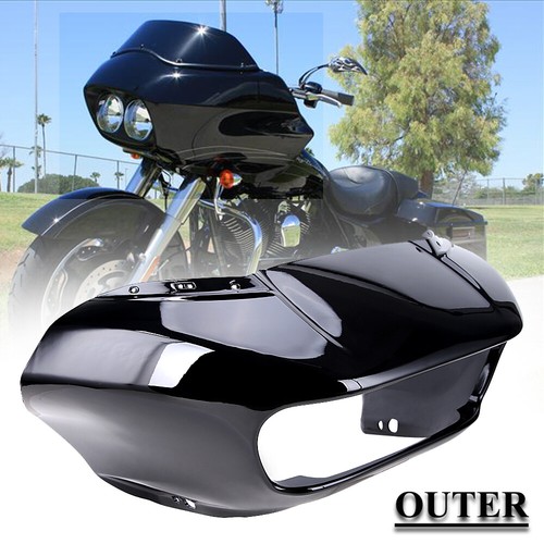 Vivid Black Front Outer Fairing For Harley Touring CVO Road Glide FLTR ...