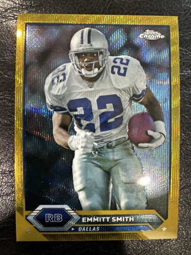 2023 Topps Composite Emmitt Smith Gold Wave Chrome Refractor /50 Dallas ...
