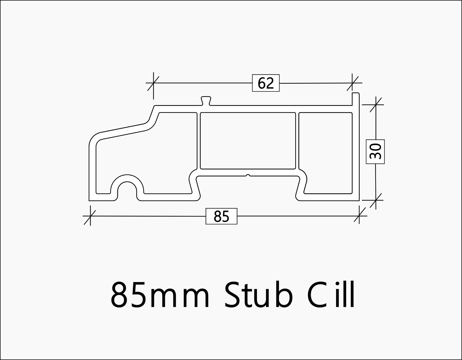 UPVC External Window Sills-Cills 85, 150, 180 & 225mm White Liniar ...