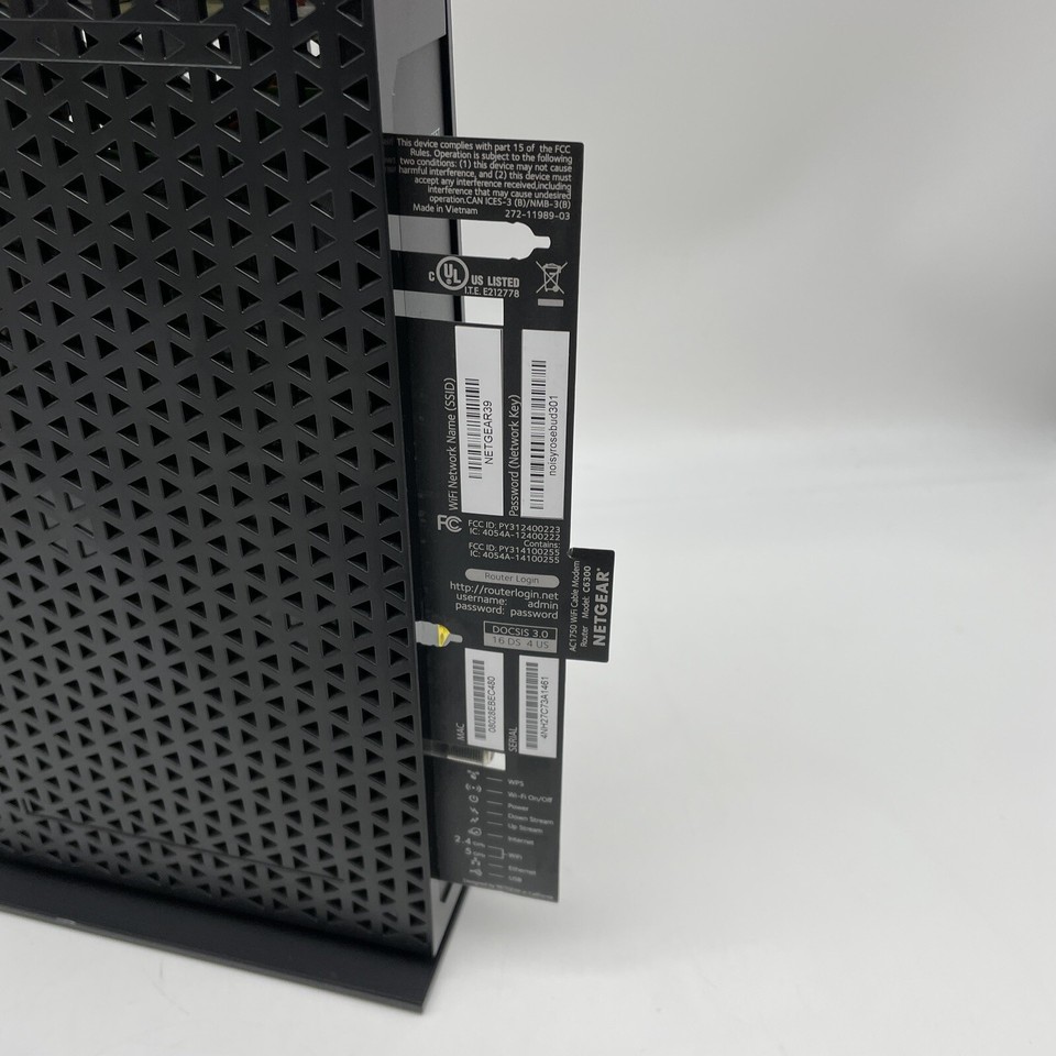 Netgear C6300 AC1750 WiFi Dual Band Cable Modem Gigabit Router w/ AC ...