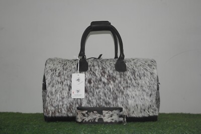 Cowhide Hair on Hide Weekender Bag for Chic Overnight Travels | eBay