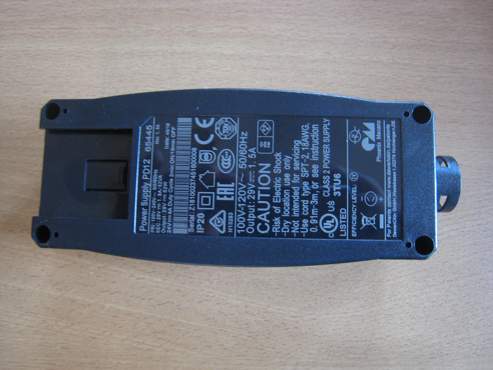 OKIN POWER SUPPLY PD12 65445 100-240AC 50/60Hz 1.5A / OUTPUT 29VDC 52W ...