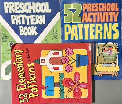 Elementary Pattern Book Lot: 3 Books Of Elementary Classroom Activity ...