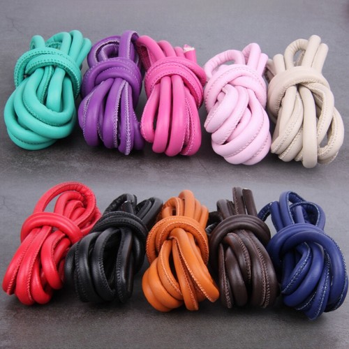 5M Sheepskin Leather Rope String Cord Crafts Round DIY 3mm 4mm 5mm 6mm ...