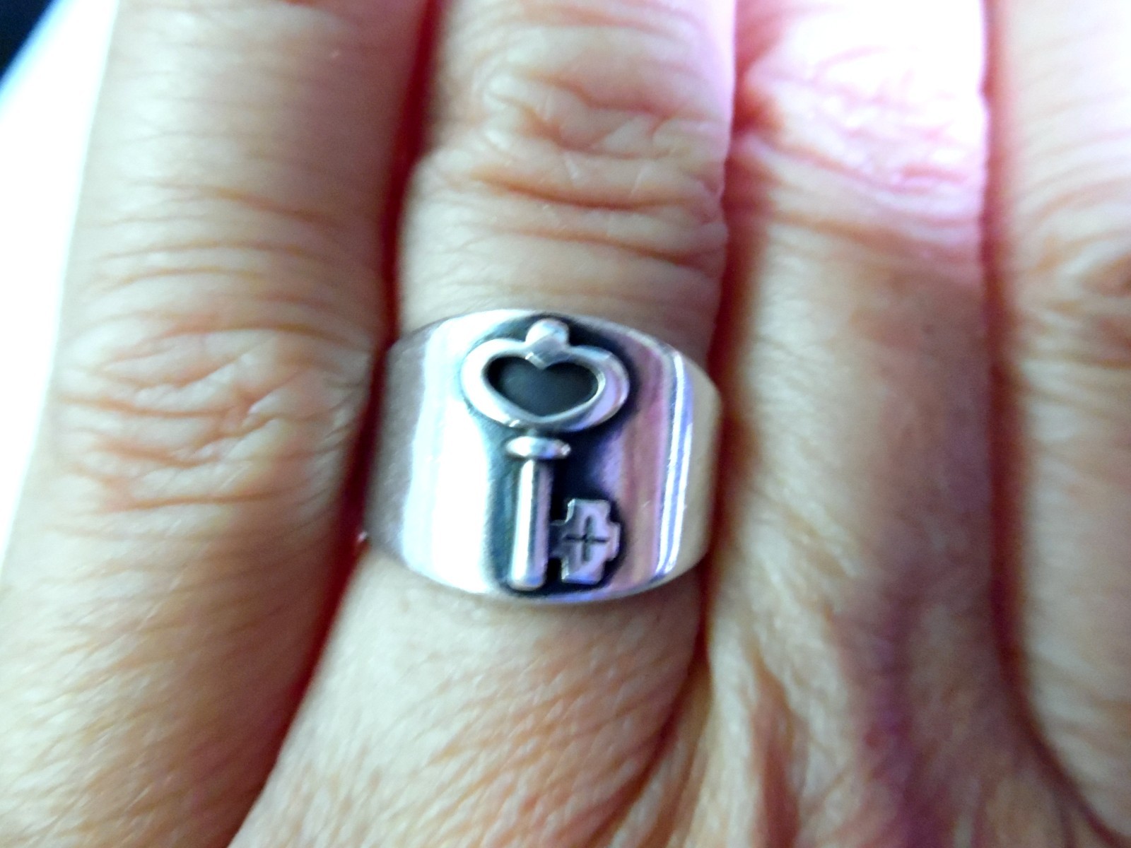 RETIRED James Avery Ring with Key Wide Band Ring Sz 6 Fits 5.5 | eBay