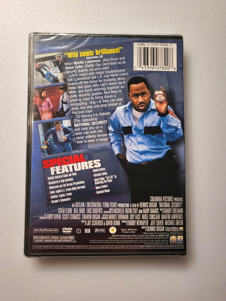 National Security (DVD, 2003, Full Screen) 43396078208| eBay